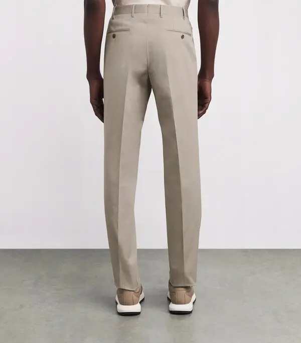 Corneliani Stretch-cotton Tailored Trousers