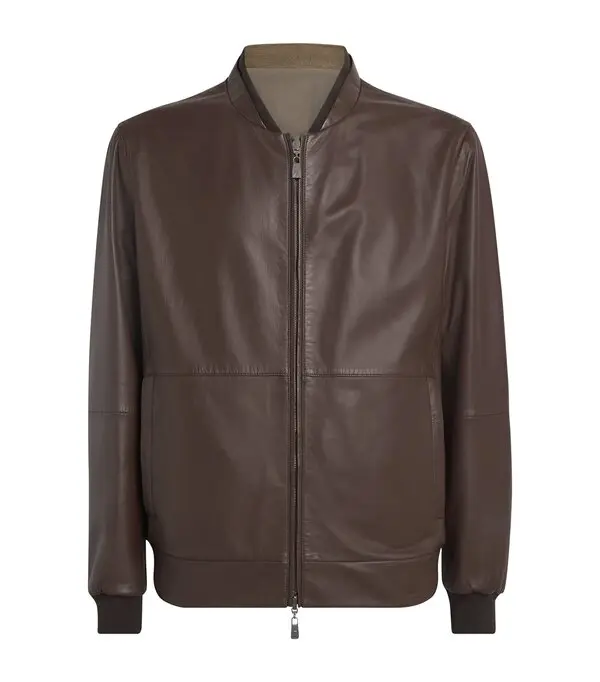Corneliani Lambskin Bomber Jacket