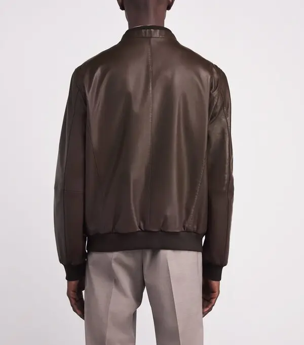 Corneliani Lambskin Bomber Jacket
