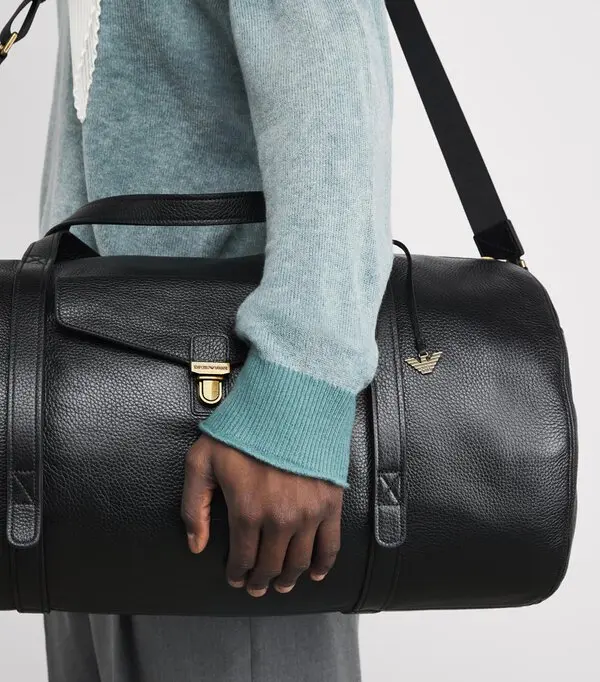 Emporio Armani Grained Leather Holdall