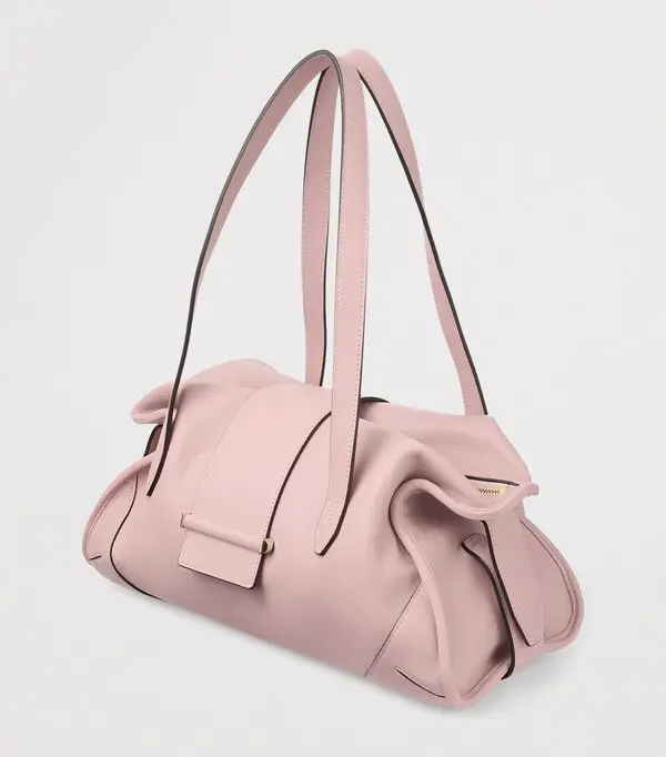 JIMMY CHOO Medium Leather Bar Holdall Bag - Pink