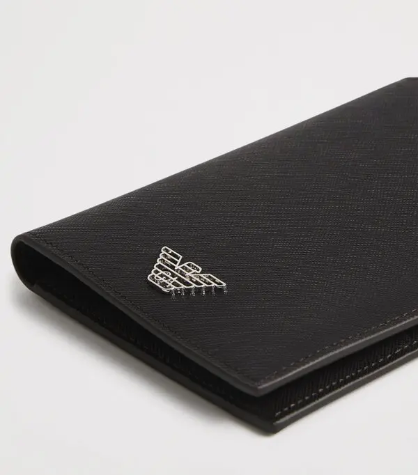 Emporio Armani Grained Leather Passport Holder