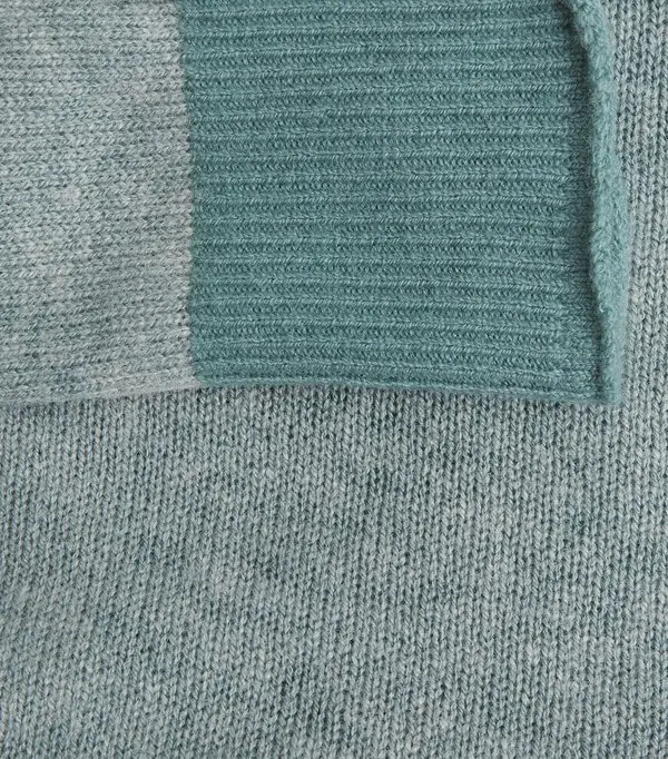 Emporio Armani Wool-cashmere Contrast-stitch Sweater