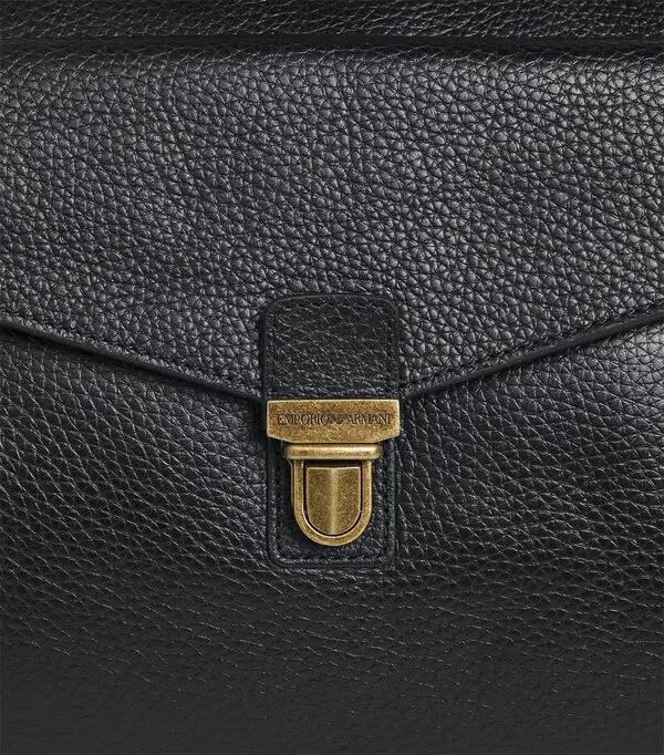 Emporio Armani Grained Leather Holdall