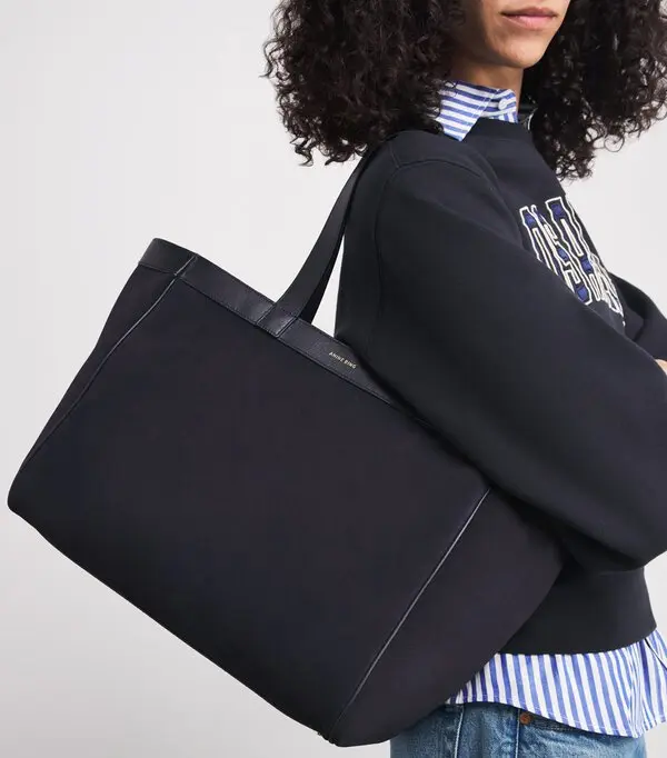 ANINE BING Suede Rio Tote Bag - Navy