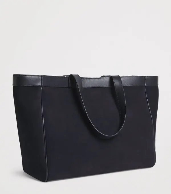 ANINE BING Suede Rio Tote Bag - Navy