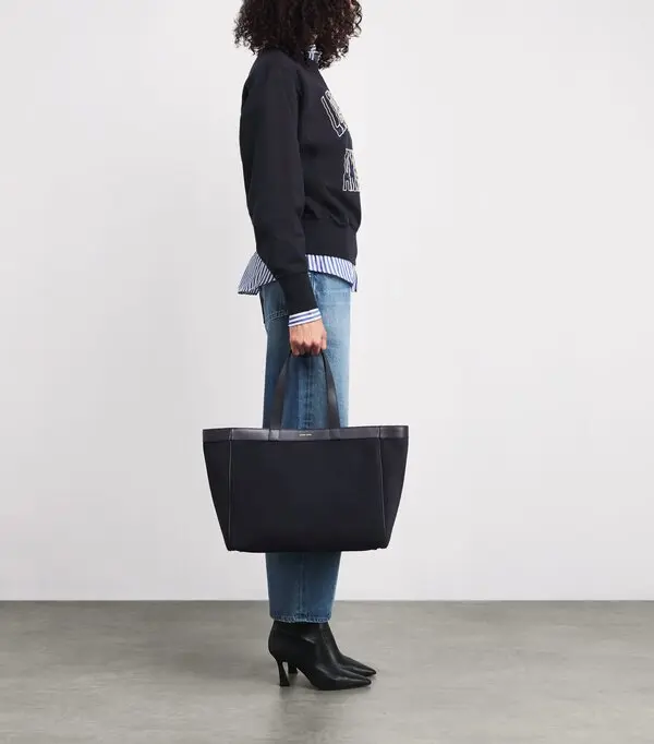 ANINE BING Suede Rio Tote Bag - Navy