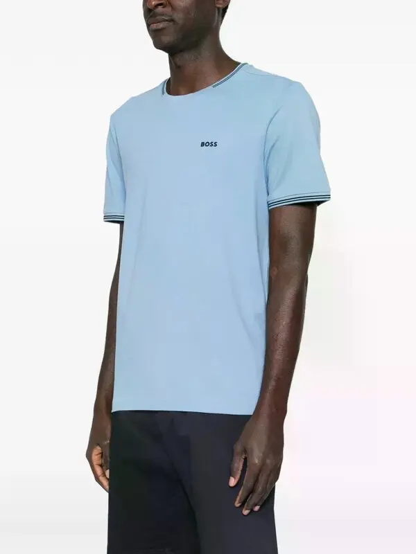 BOSS Striped-trim T-shirt