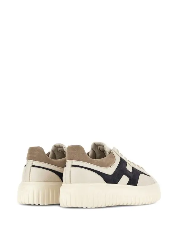 Hogan H-stripes Leather Sneakers - Beige