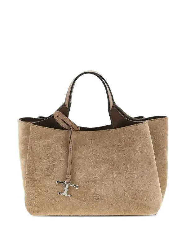 TOD'S Mini Leather Tote Bag - Brown