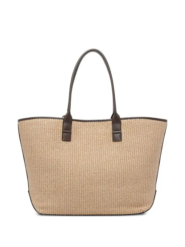 Hogan Medium Raffia Tote - Beige