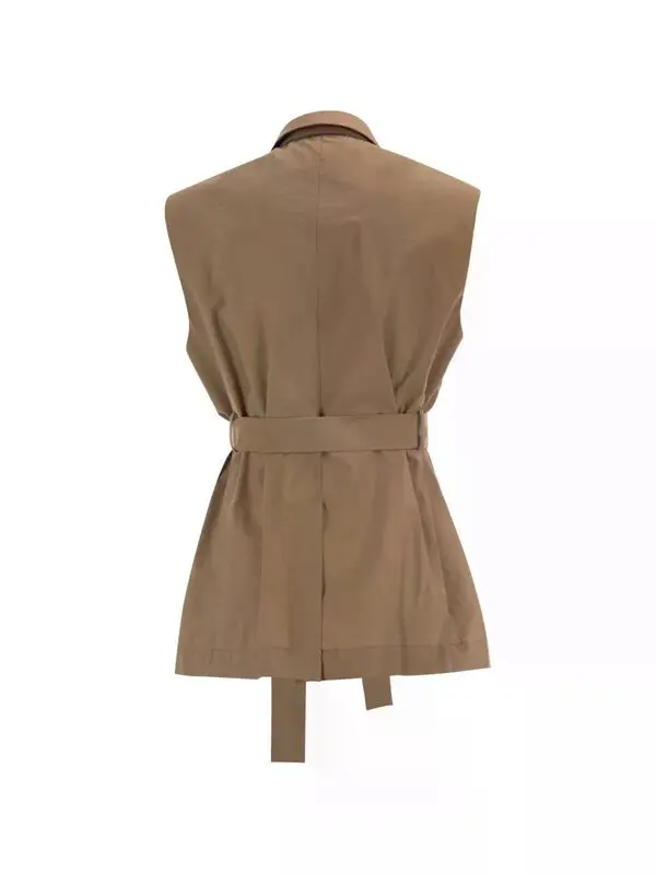 Brunello Cucinelli Belted Waistcoat - Brown