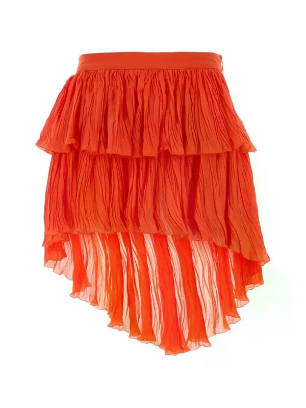 Blumarine Tiered Mini Skirt - Orange