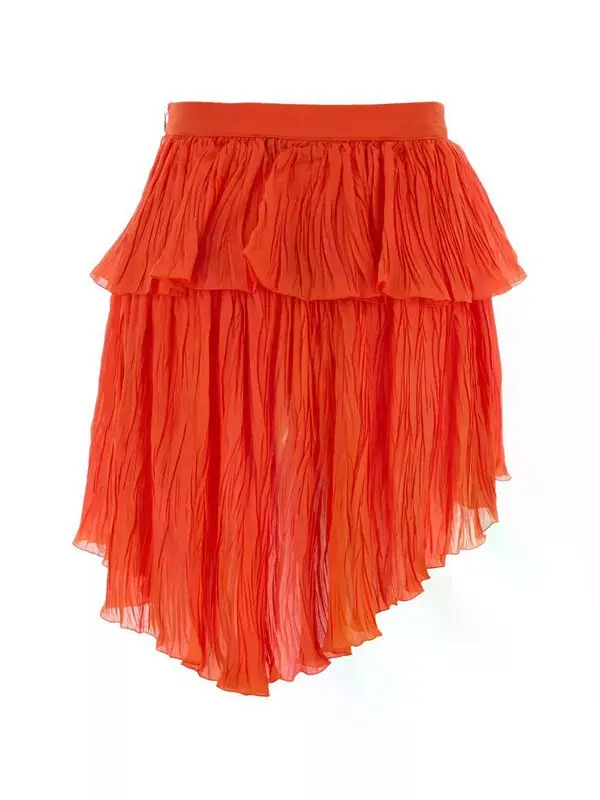 Blumarine Tiered Mini Skirt - Orange
