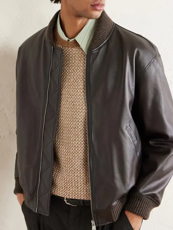 Inis Meáin Tonnta Linen, Cotton And Cashmere-blend Sweater - Brown
