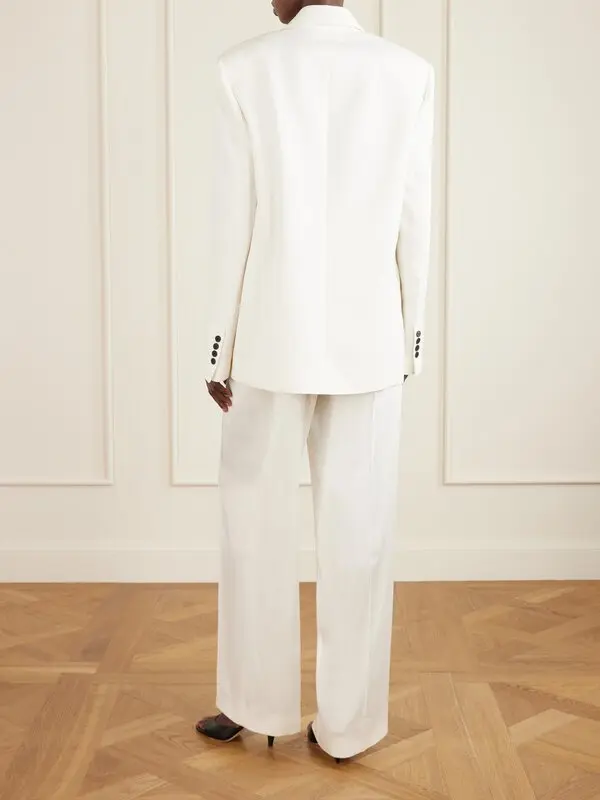 THE FRANKIE SHOP Newark Double-breasted Twill Blazer