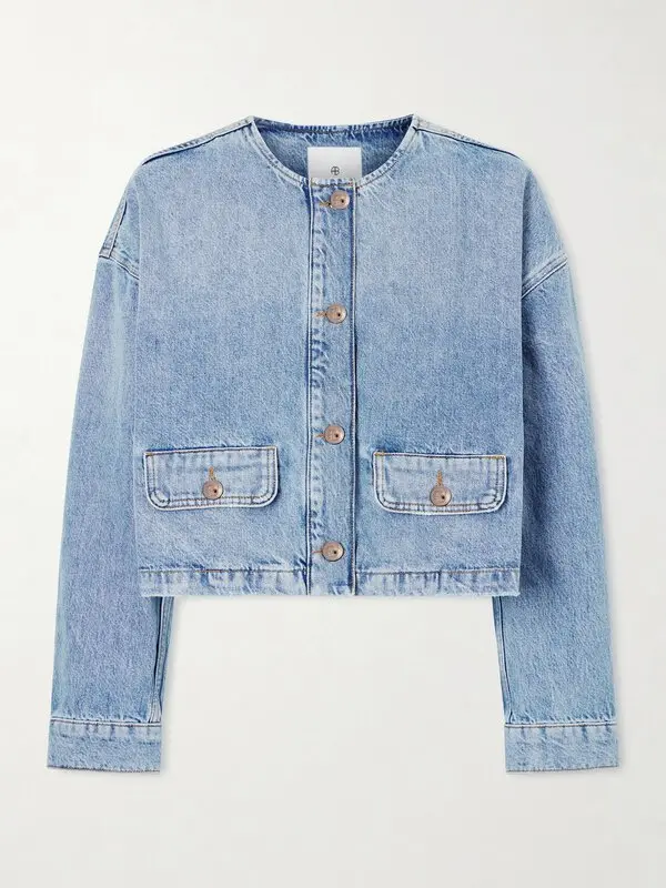 ANINE BING Blanche Denim Jacket - Blue