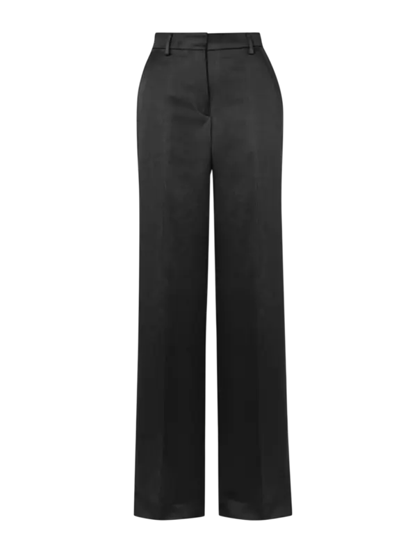 Dries Van Noten Washed Cotton-blend Satin Slim-leg Pants