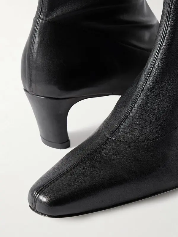 Staud Wally Sock Leather Ankle Boots