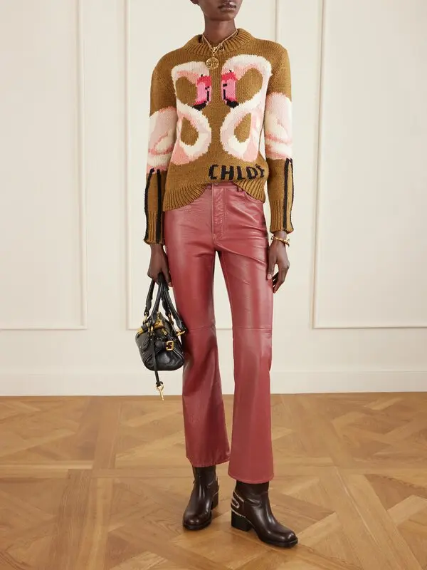 Chloé Dakota Buckled Shearling-trimmed Leather Ankle Boots - Brown
