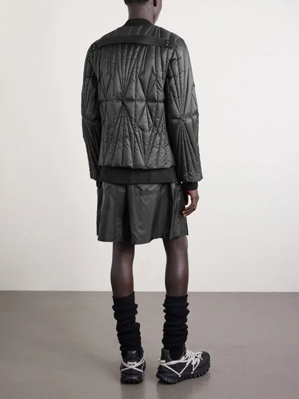 Rick Owens Moncler Logo-appliquéd Quilted Shell Down Jacket