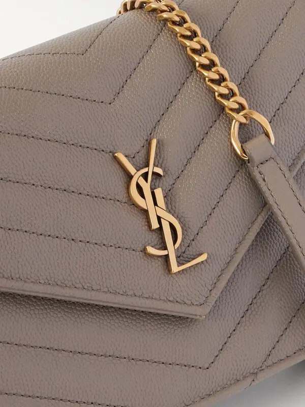 Saint Laurent Cassandre Matelassé Textured-leather Shoulder Bag