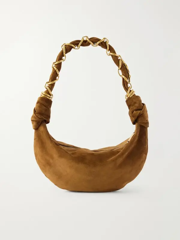 Saint Laurent Amalia Mini Shoulder Bag - Brown