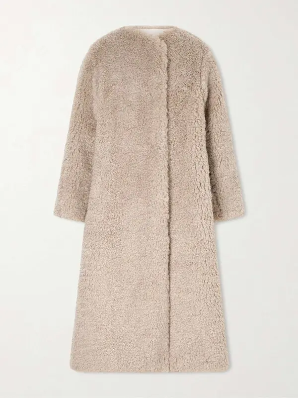 Maria Mcmanus Wrap Fleece Coat - Beige