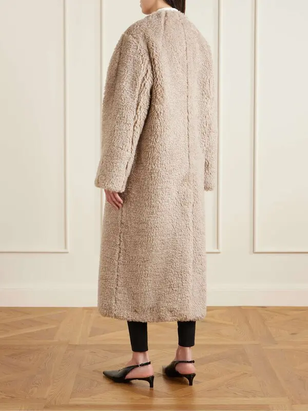 Maria Mcmanus Wrap Fleece Coat - Beige