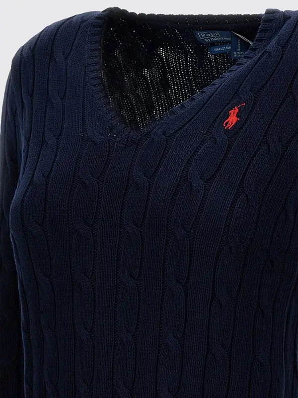 Polo Ralph Lauren Ralph Lauren Cotton V-neck Sweater - Navy