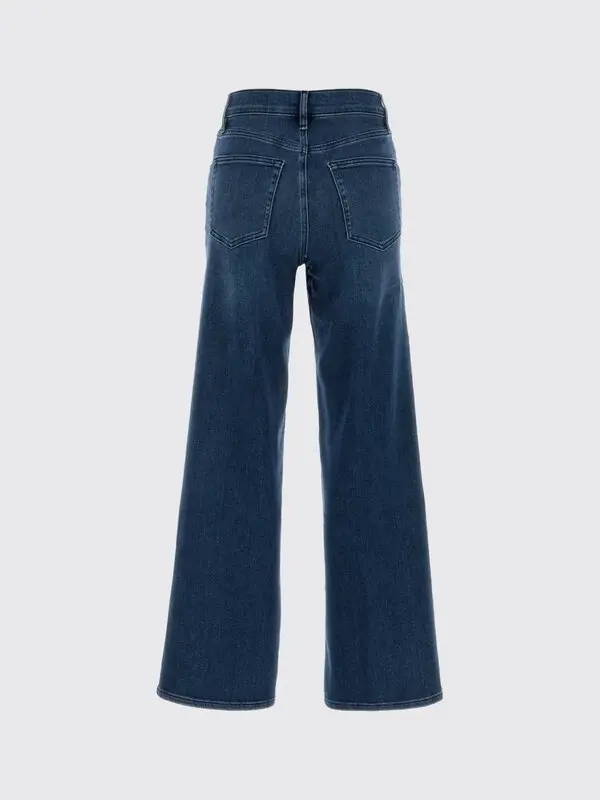 FRAME High Rise Wide Leg Jeans - Blue