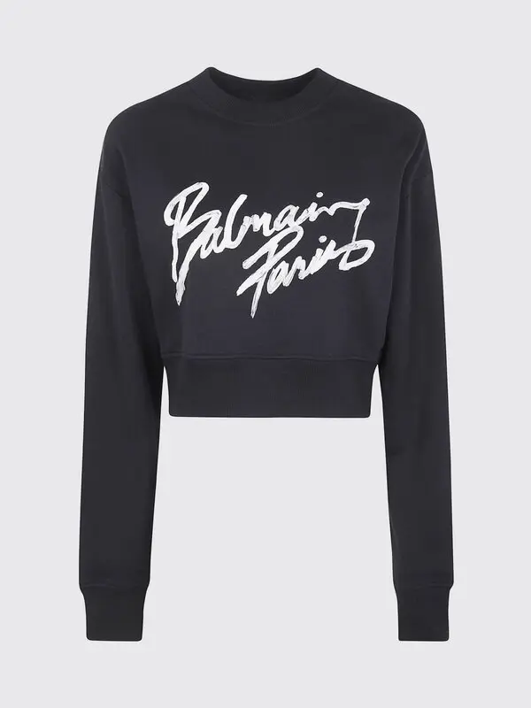 Balmain Logo Sweatshirt - Black