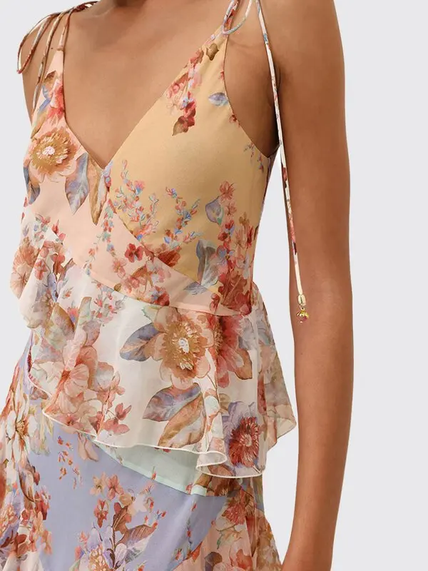 Zimmermann Tiered Ruffle Maxi Dress - Multicolor