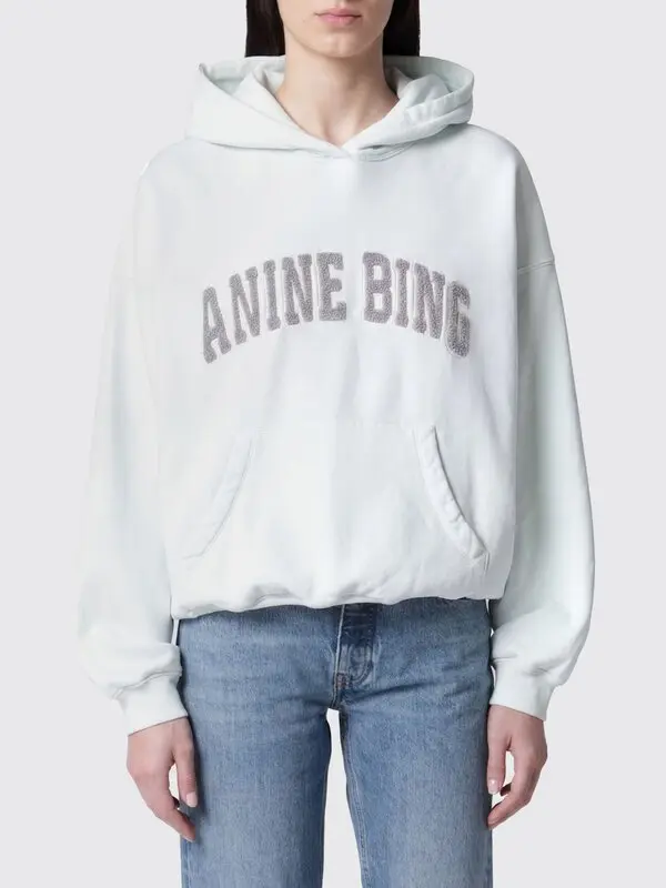 ANINE BING Hooded Sweatshirt - Mint