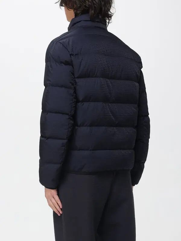 Emporio Armani Quilted Zip-up Jacket - Blue