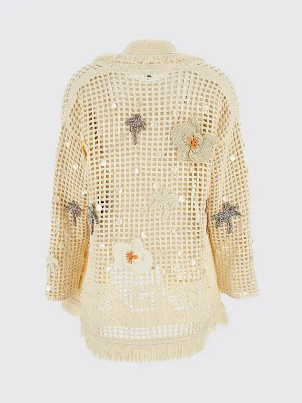 Alanui Embellished Crochet Cardigan