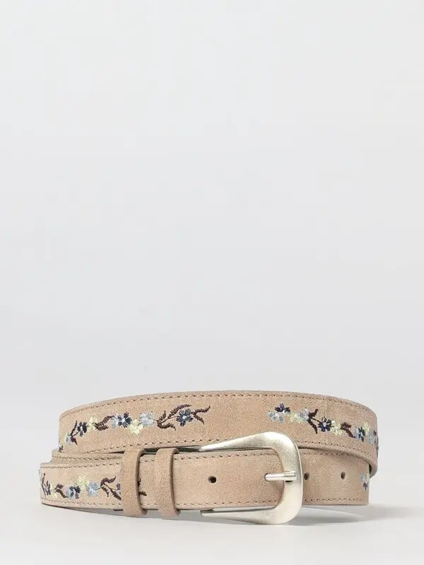 ORTIGNI Leather Belt - Beige