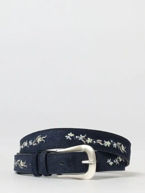 ORTIGNI Leather Belt - Blue