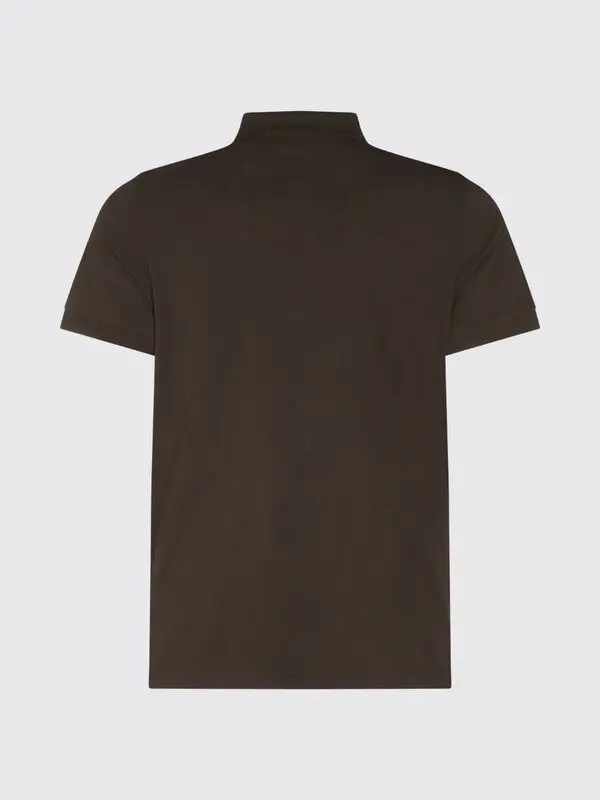 Stone Island Piqué Cotton Polo Shirt With Compass Logo Patch - Grey