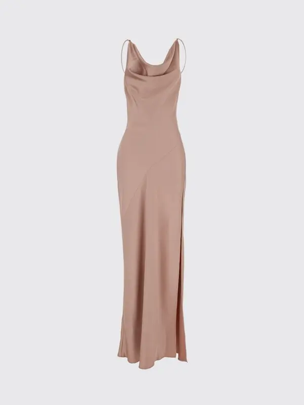 Andamane Cowl Neck Slip Maxi Dress - Pink