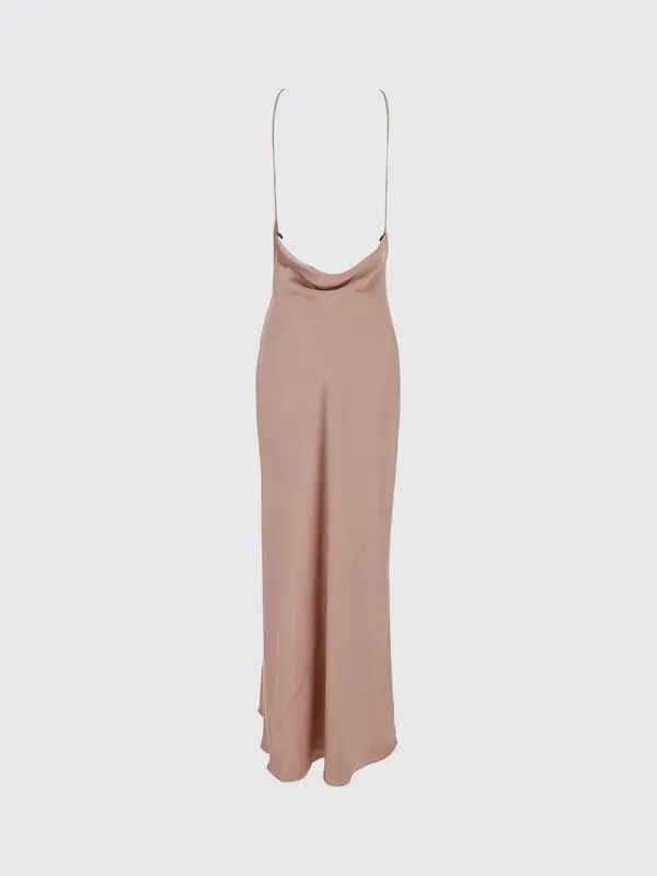 Andamane Cowl Neck Slip Maxi Dress - Pink