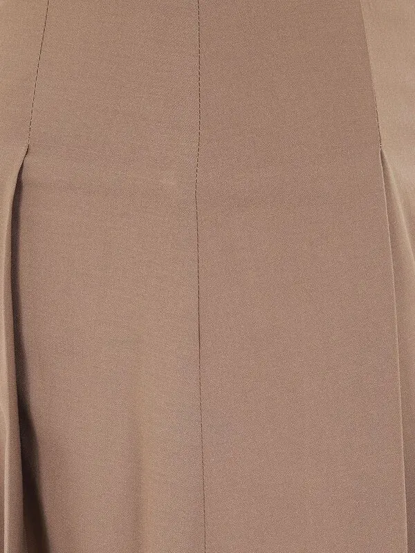RÓHE Pleated Skirt - Coffee