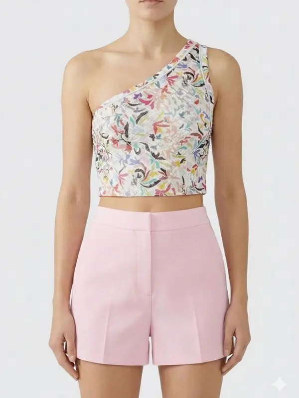 Missoni Floral Printed One Shoulder Top