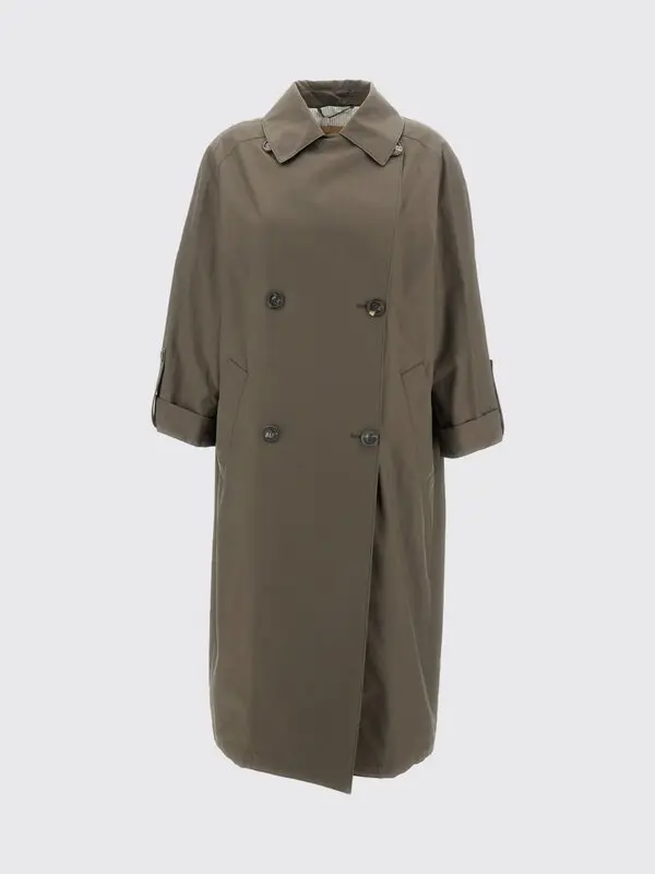 Max Mara Double Breasted Trench Coat - Brown