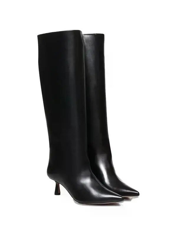 GIULIANO GALIANO Pointed-toe Stiletto Boots - Black