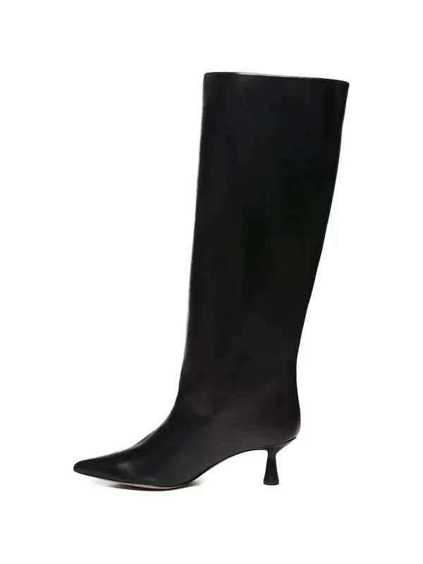 GIULIANO GALIANO Pointed-toe Stiletto Boots - Black