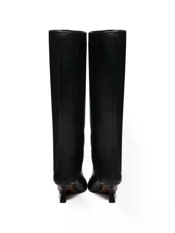 GIULIANO GALIANO Pointed-toe Stiletto Boots - Black