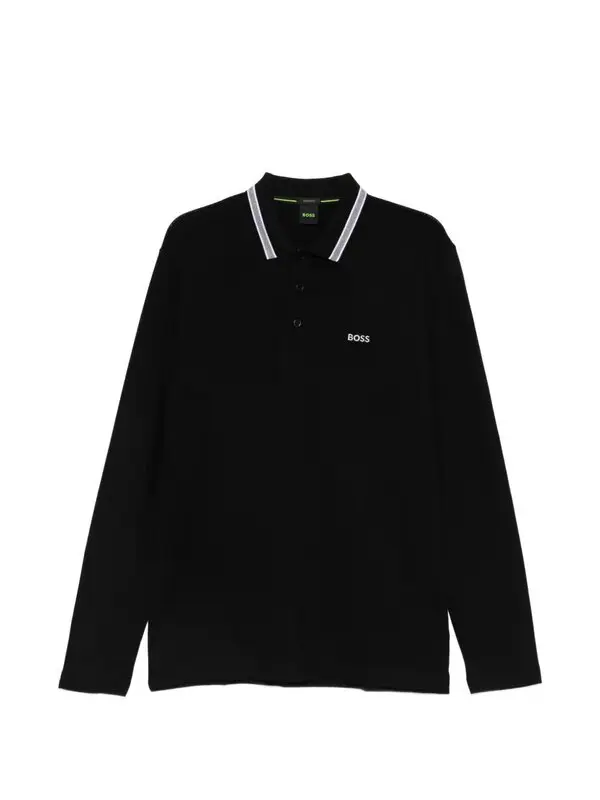 BOSS Long-sleeve Polo Shirt - Black
