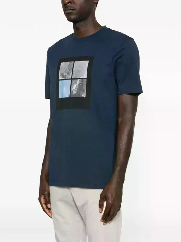 BOSS Graphic-print T-shirt - Blue