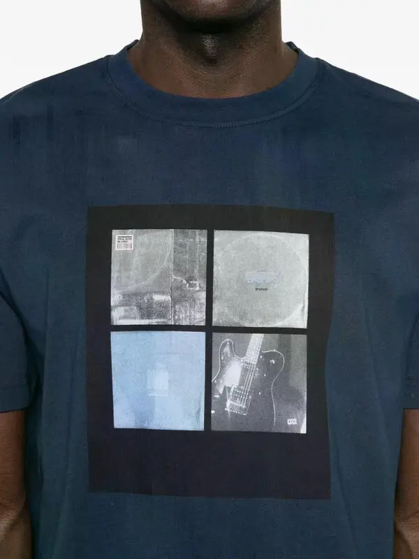 BOSS Graphic-print T-shirt - Blue